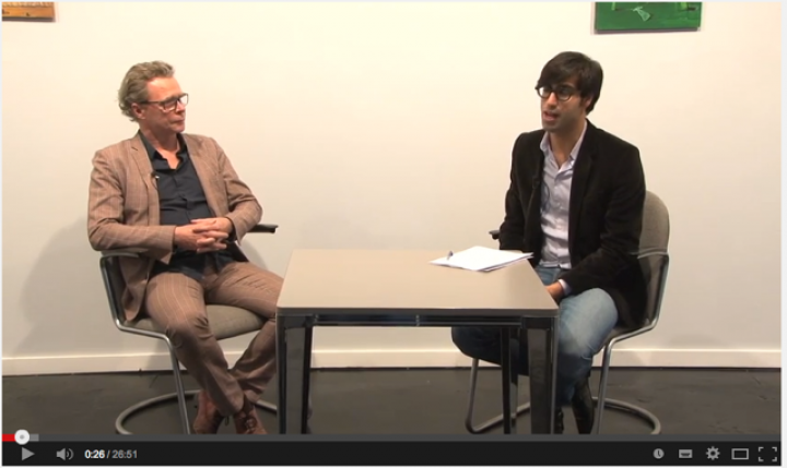Hans van der Ham talks with Johan Tahon in Museum Boijmans Van ...